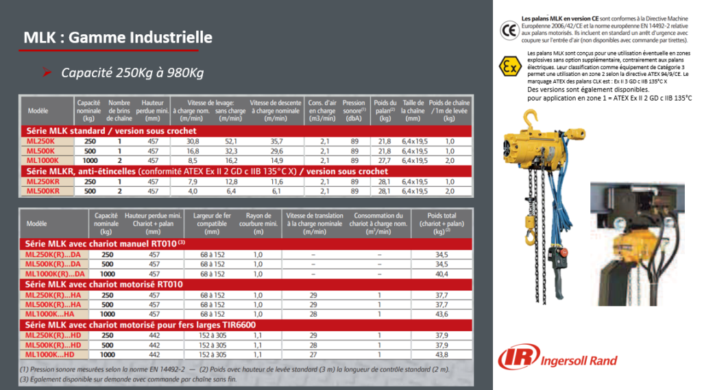 Palans Pneumatiques ATEX - DRI-France